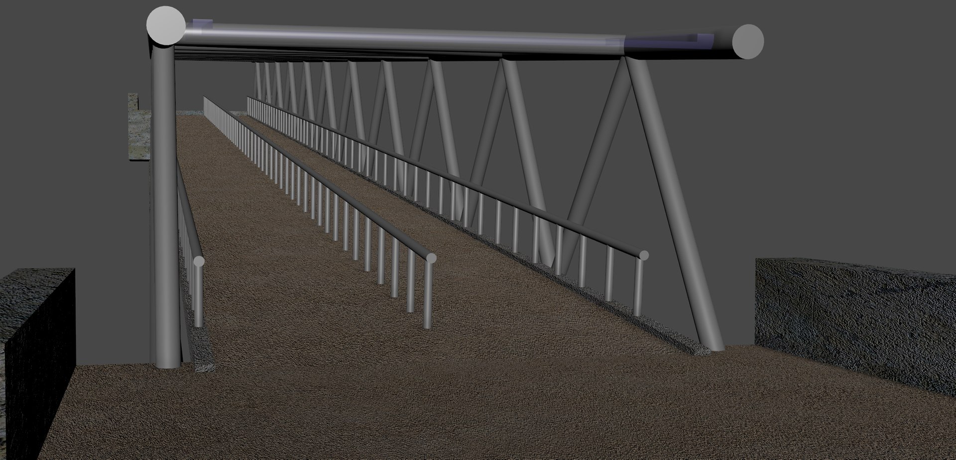 3D Corridor Bridge Structure Model - TurboSquid 1833520