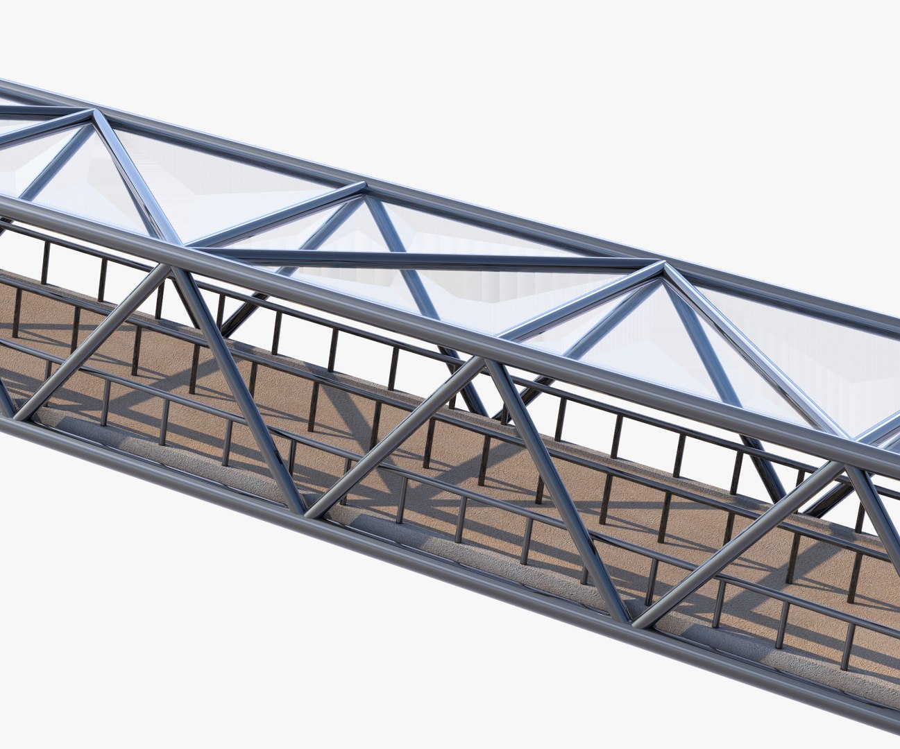 3D Corridor Bridge Structure Model - TurboSquid 1833520