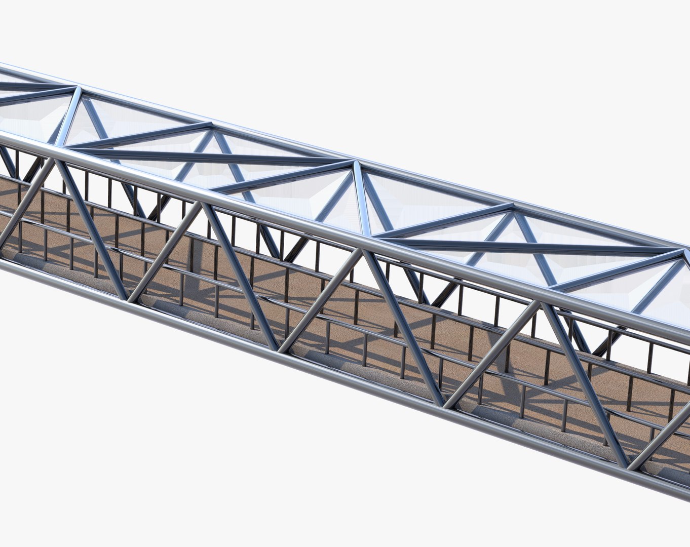 3D Corridor Bridge Structure Model - TurboSquid 1833520