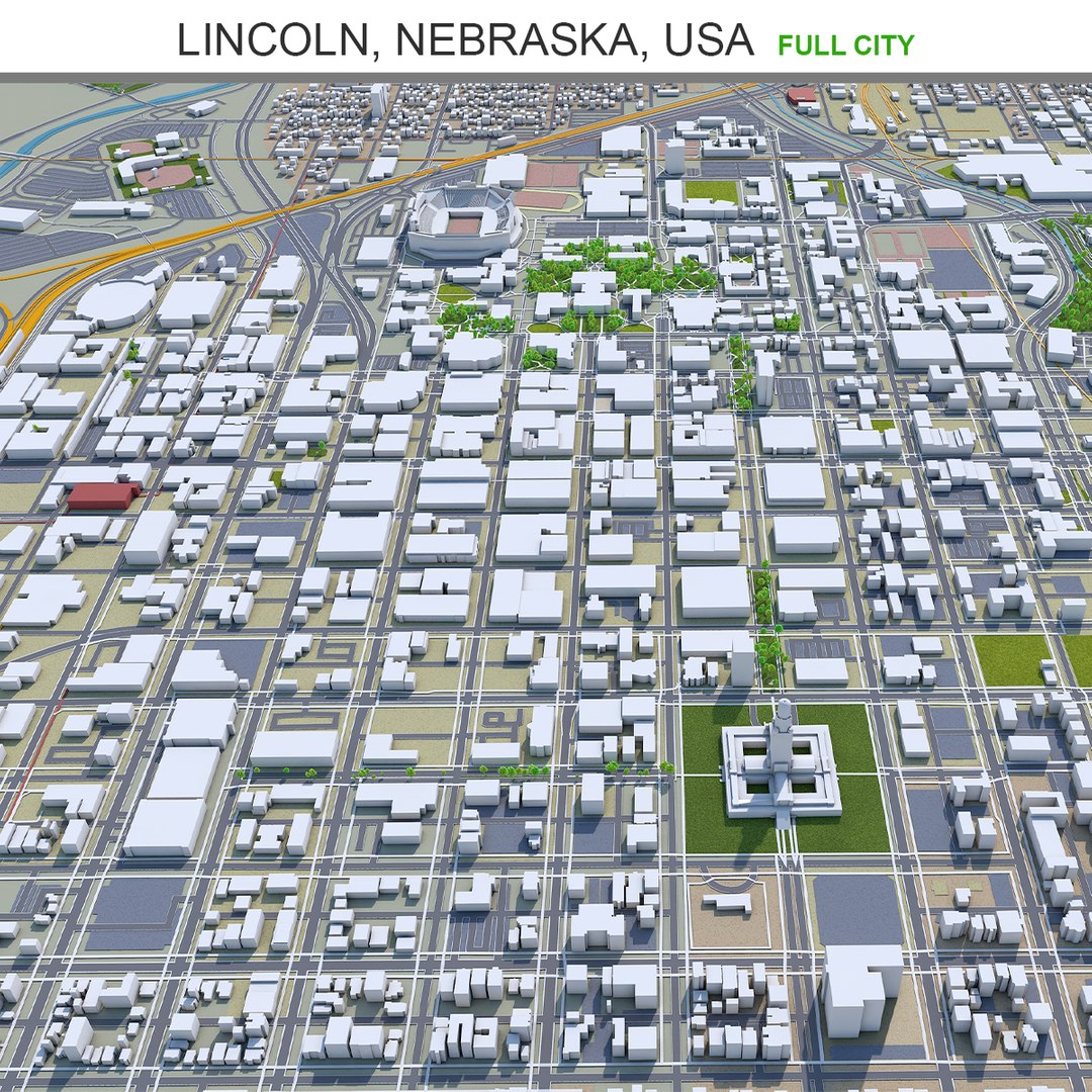 3D Lincoln Nebraska USA - TurboSquid 1720409