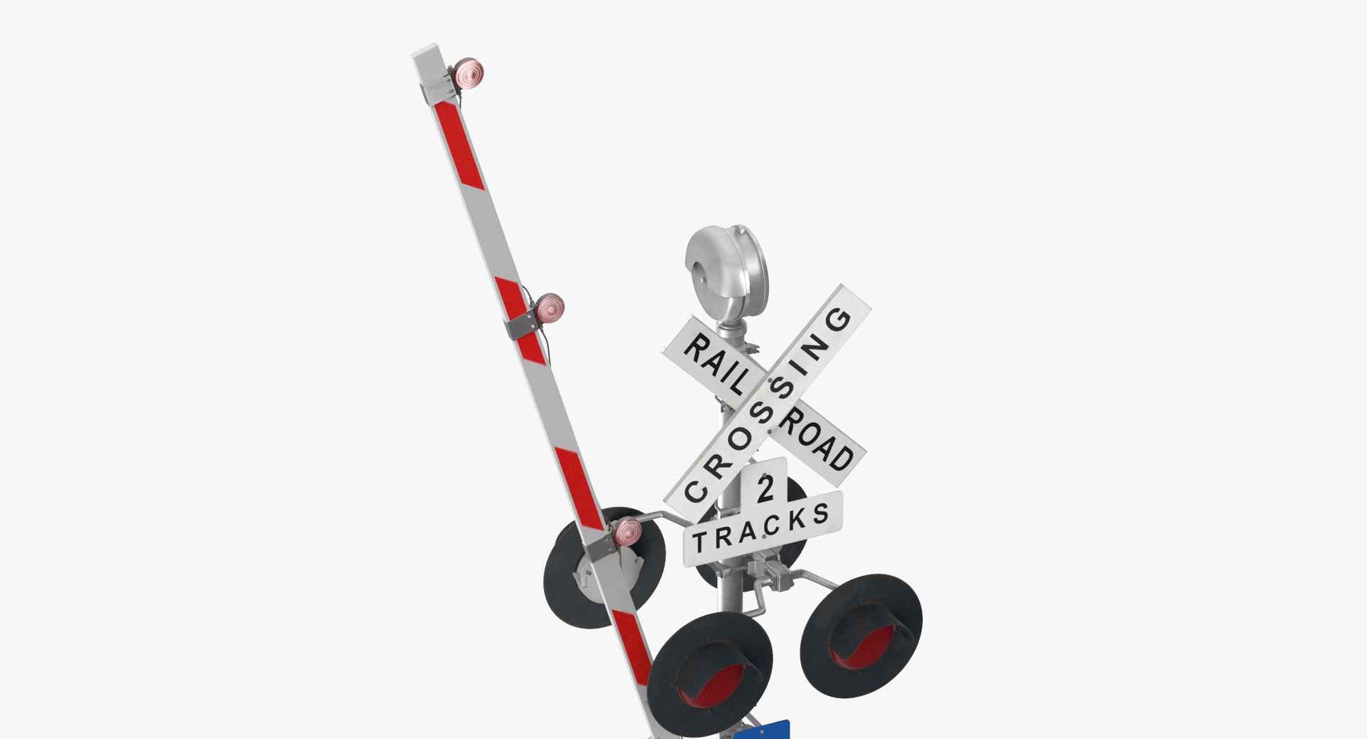 Train Track Crossing Gate 3D Model - TurboSquid 1219587