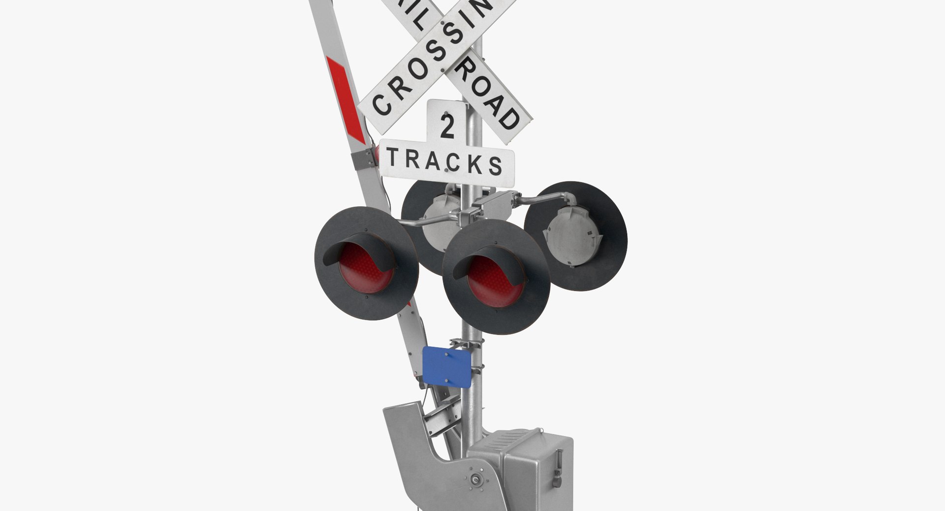 Train Track Crossing Gate 3D Model - TurboSquid 1219587