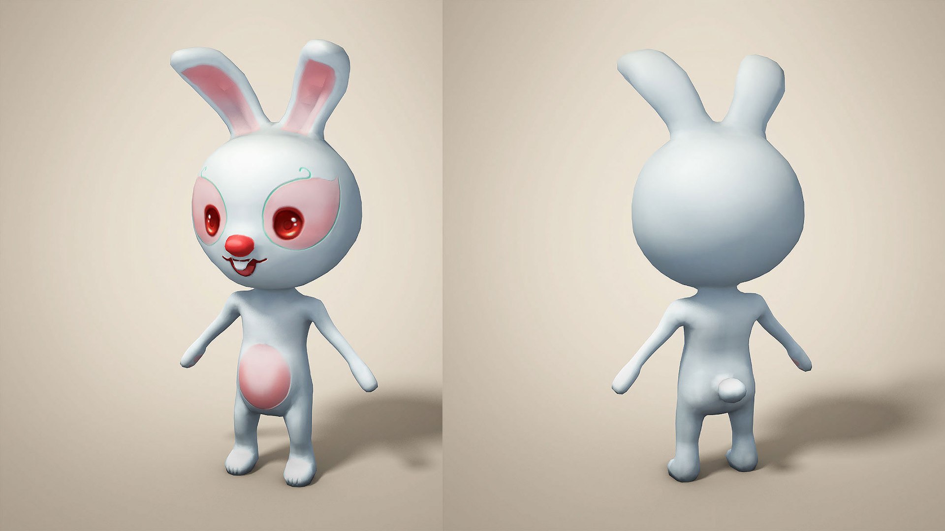 Cartoon Rabbit Model - TurboSquid 1699253