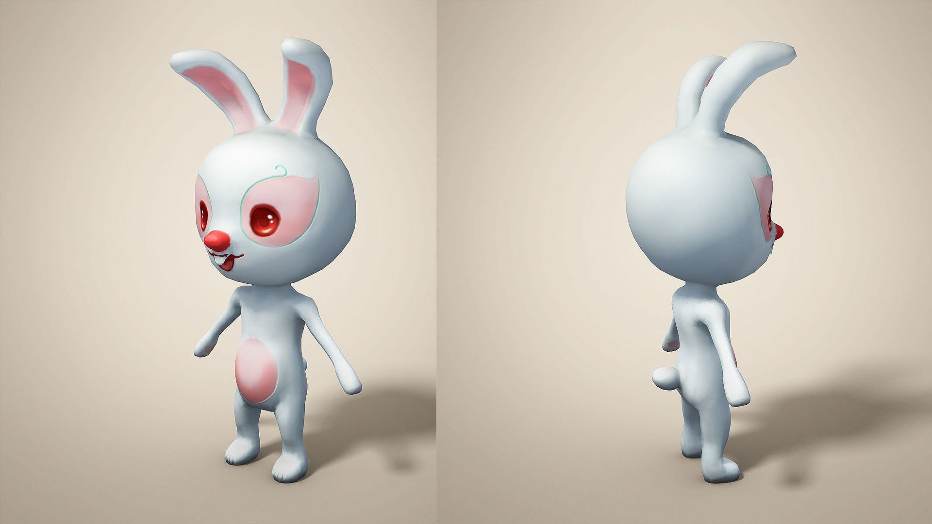Cartoon Rabbit Model - TurboSquid 1699253
