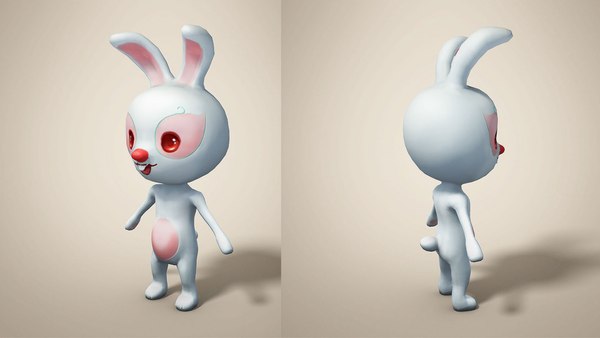 Cartoon rabbit model - TurboSquid 1699253