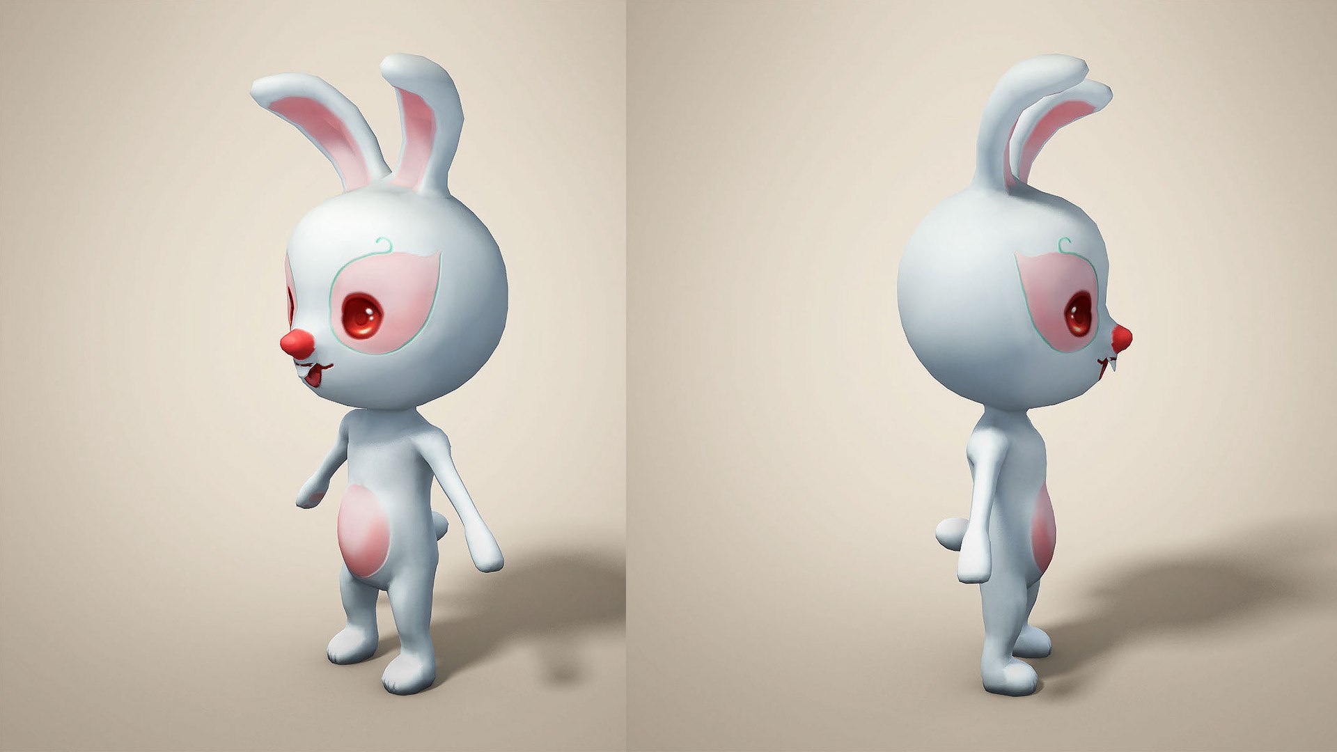 Cartoon Rabbit Model - TurboSquid 1699253