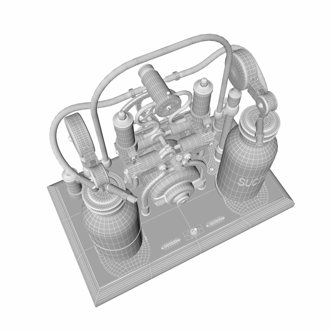 Antique embalming pump 3D model - TurboSquid 1415594