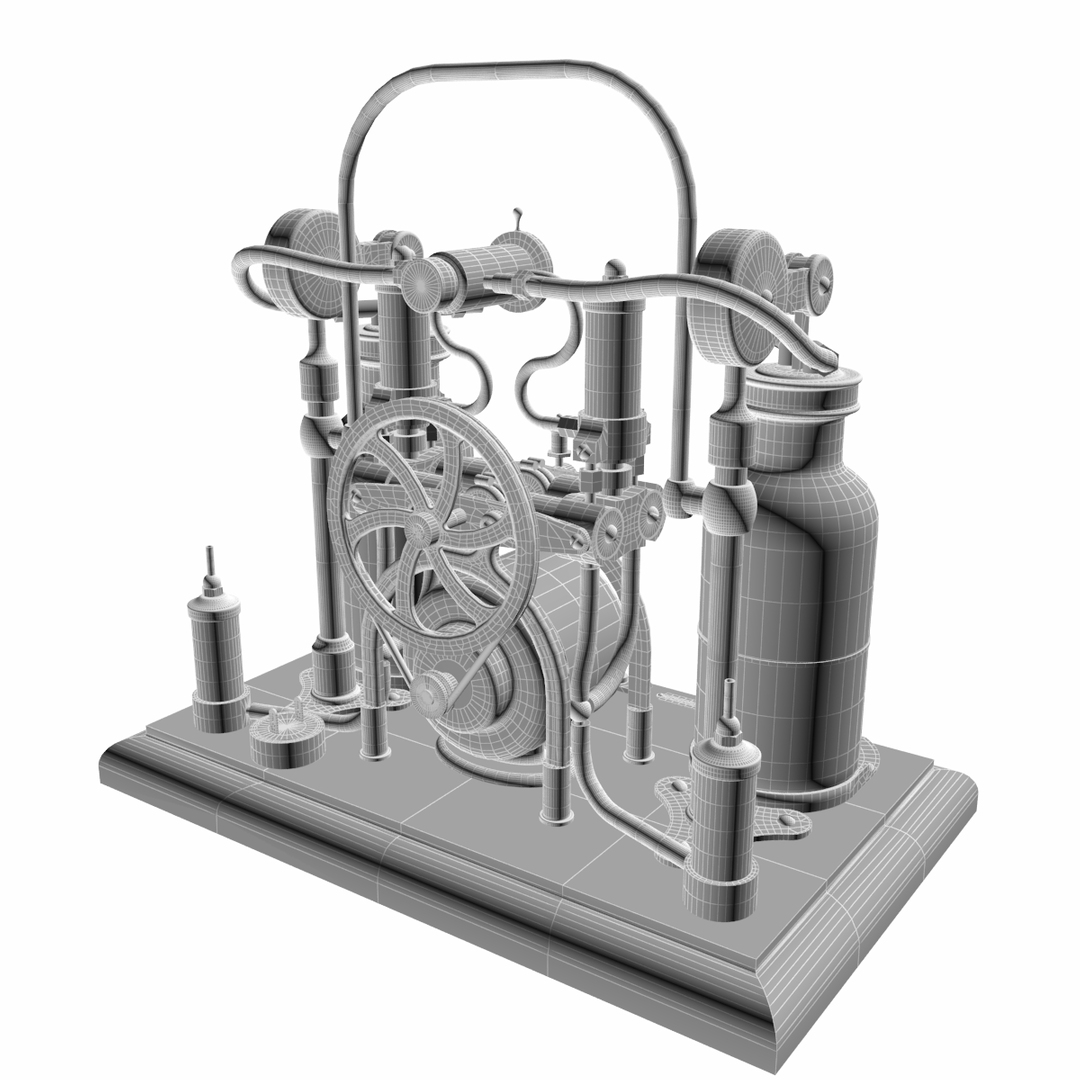Antique embalming pump 3D model - TurboSquid 1415594
