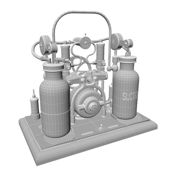 Antique embalming pump 3D model - TurboSquid 1415594