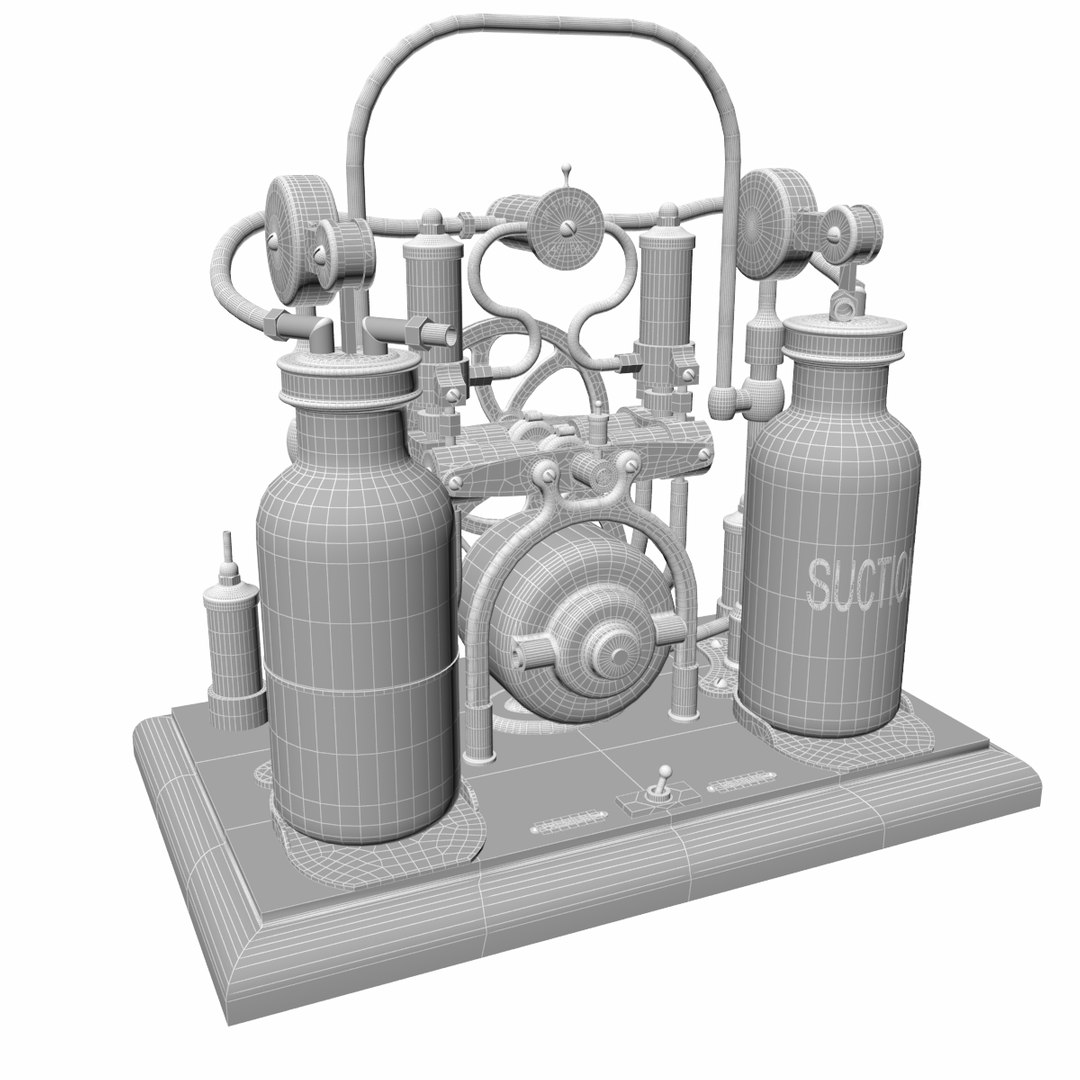 Antique Embalming Pump 3D Model - TurboSquid 1415594