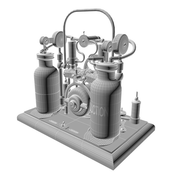 Antique embalming pump 3D model - TurboSquid 1415594