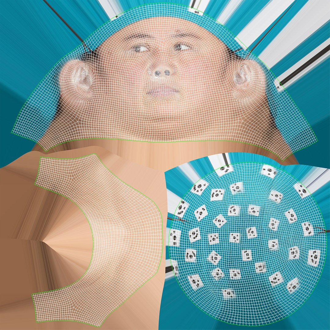 3D Mei Human Head Eyes Turn Left AU61 Clean Scan Model - TurboSquid 1748737