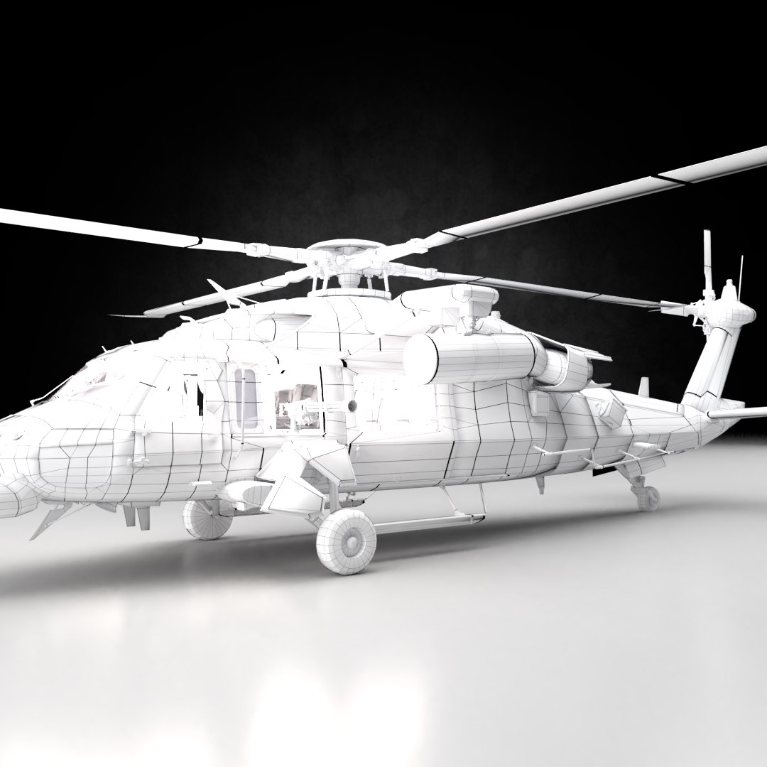 Helicopter Heli Guns 3D Model - TurboSquid 1391057