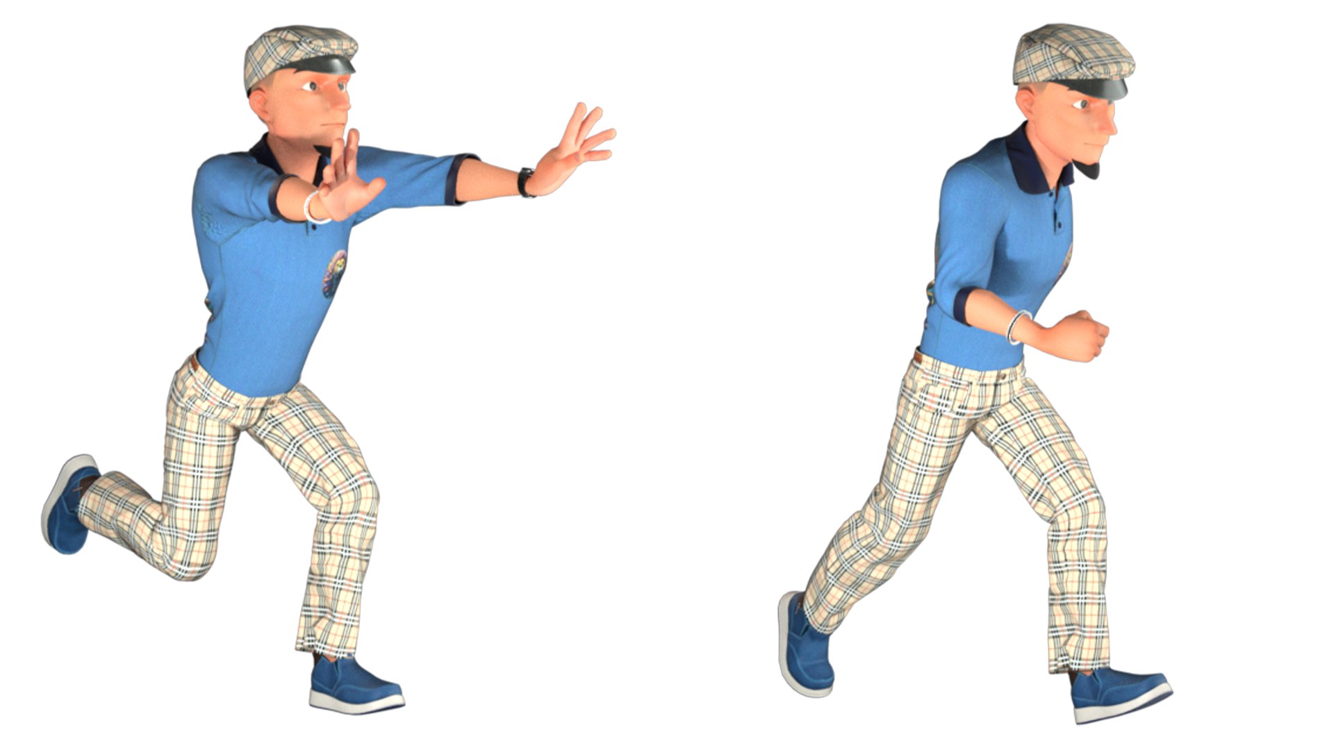 3D Cartoon Toon 3D Rigged Man-Tonny Character Model - TurboSquid 2259580