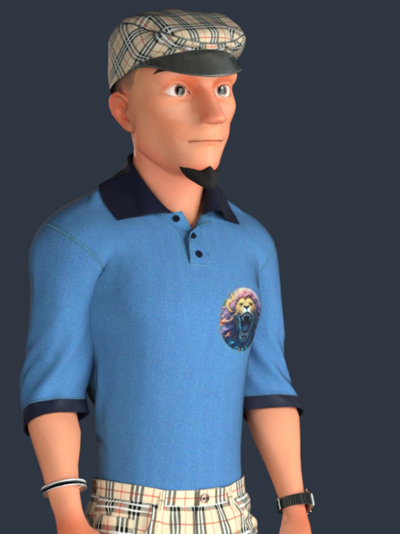 3D Cartoon Toon 3D Rigged Man-Tonny Character Model - TurboSquid 2259580