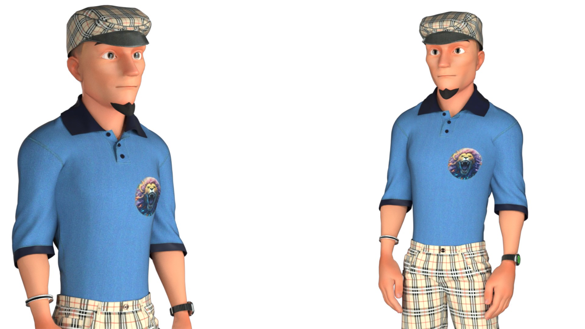 3D Cartoon Toon 3D Rigged Man-Tonny Character Model - TurboSquid 2259580