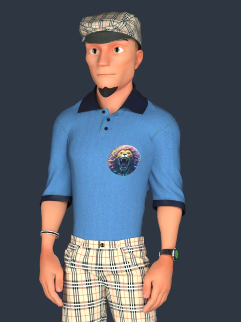 3D Cartoon Toon 3D Rigged Man-Tonny Character Model - TurboSquid 2259580