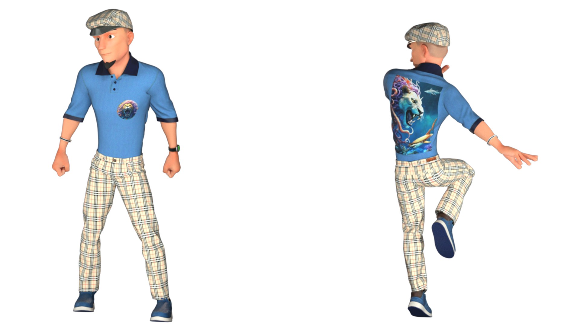 3D Cartoon Toon 3D Rigged Man-Tonny Character Model - TurboSquid 2259580