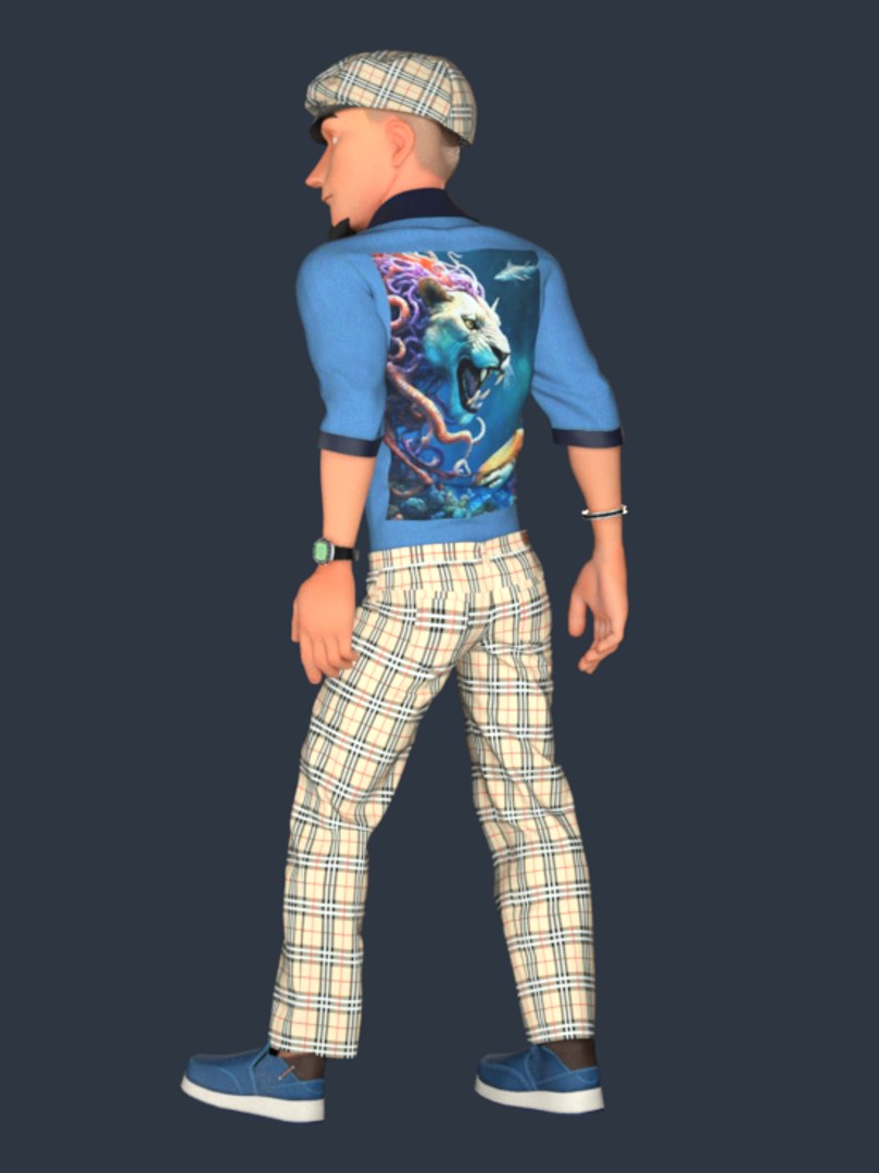 3D Cartoon Toon 3D Rigged Man-Tonny Character Model - TurboSquid 2259580