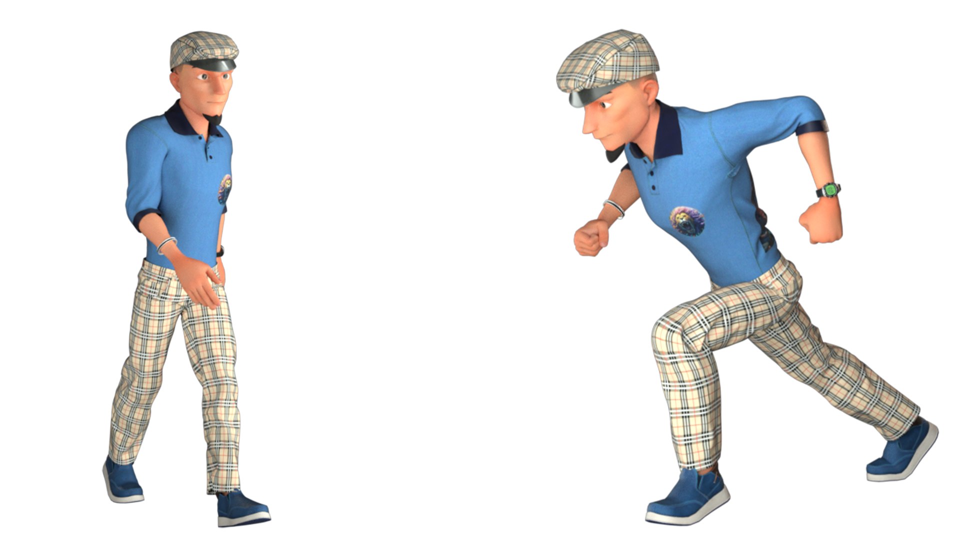 3D Cartoon Toon 3D Rigged Man-Tonny Character Model - TurboSquid 2259580