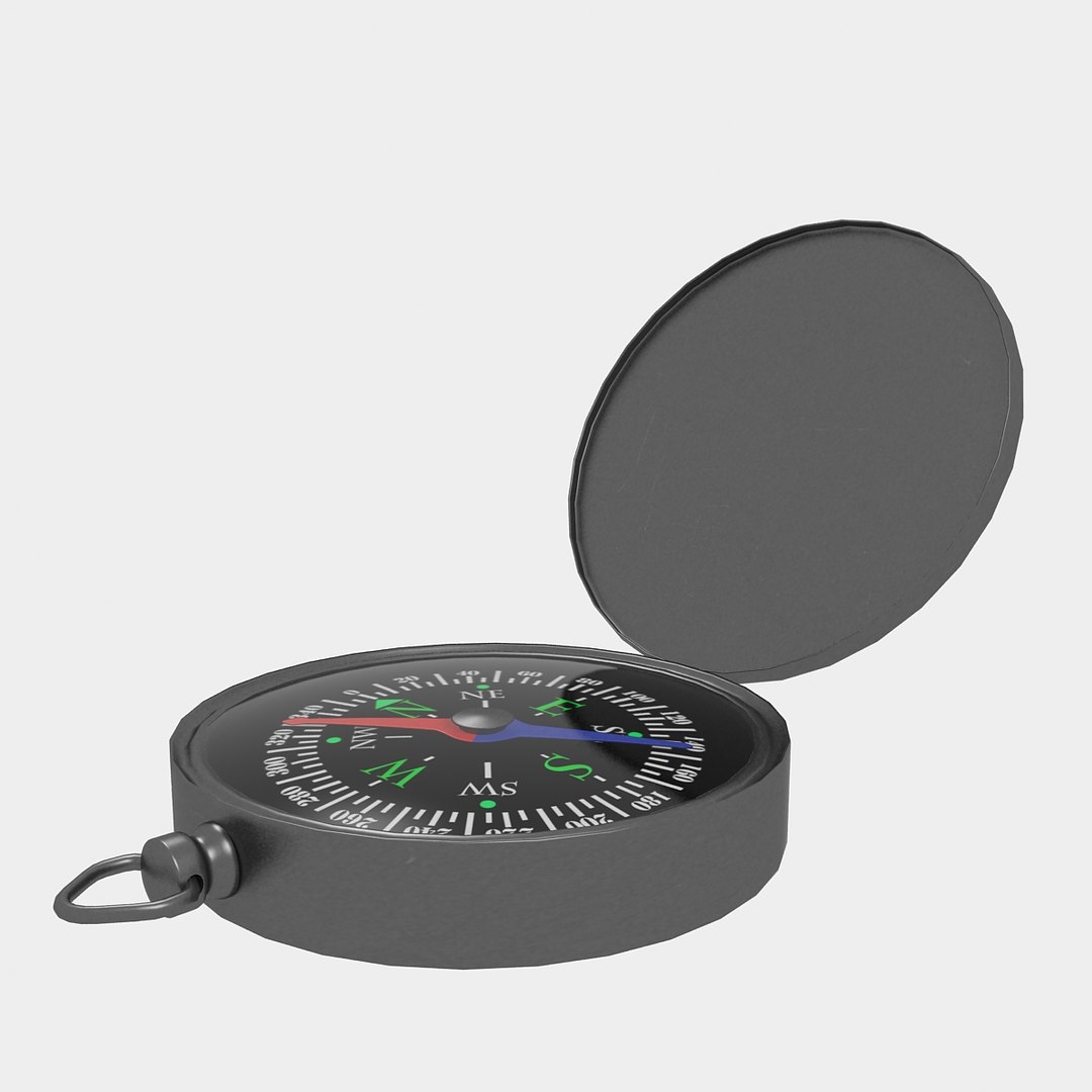 3d Model Compass