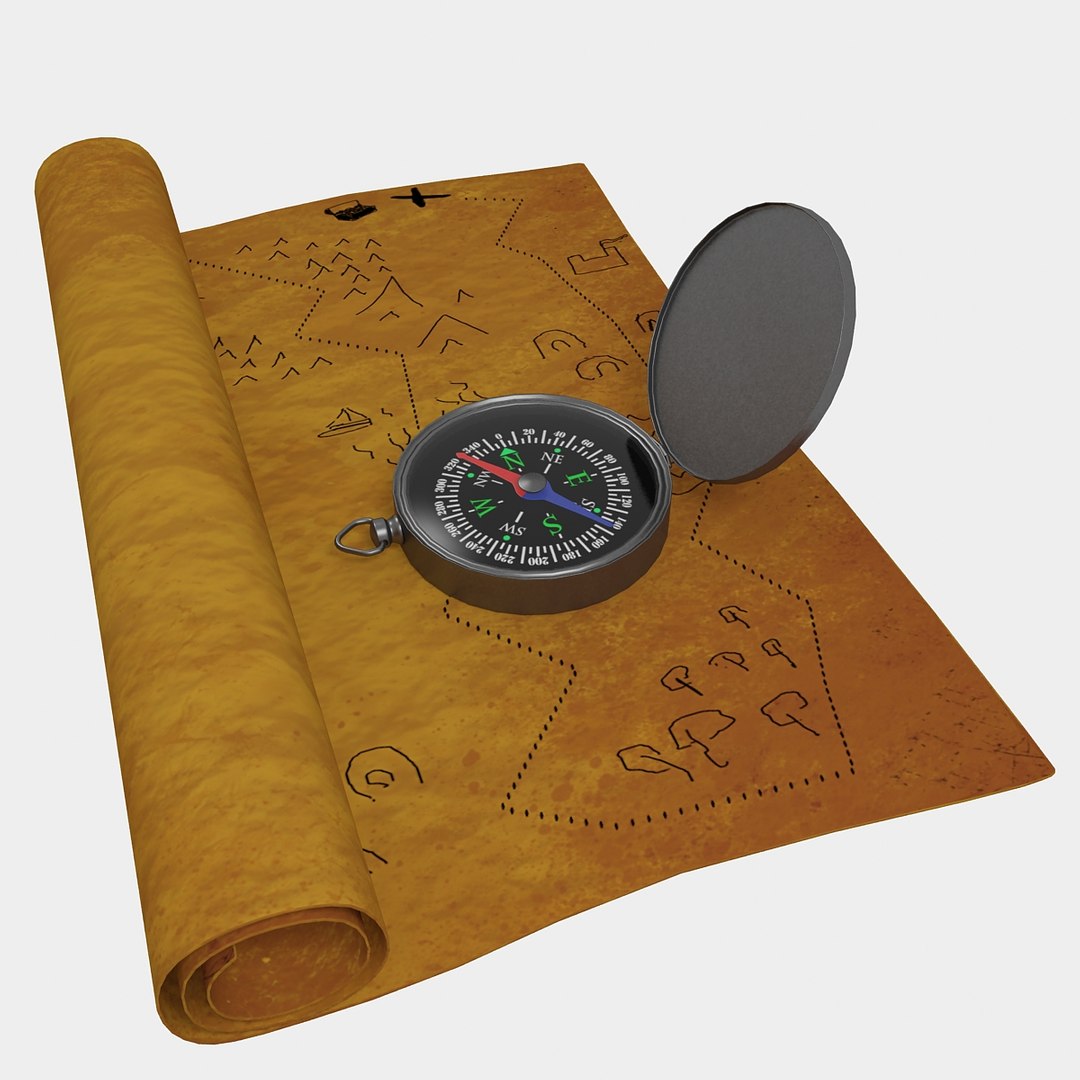 3d Model Compass