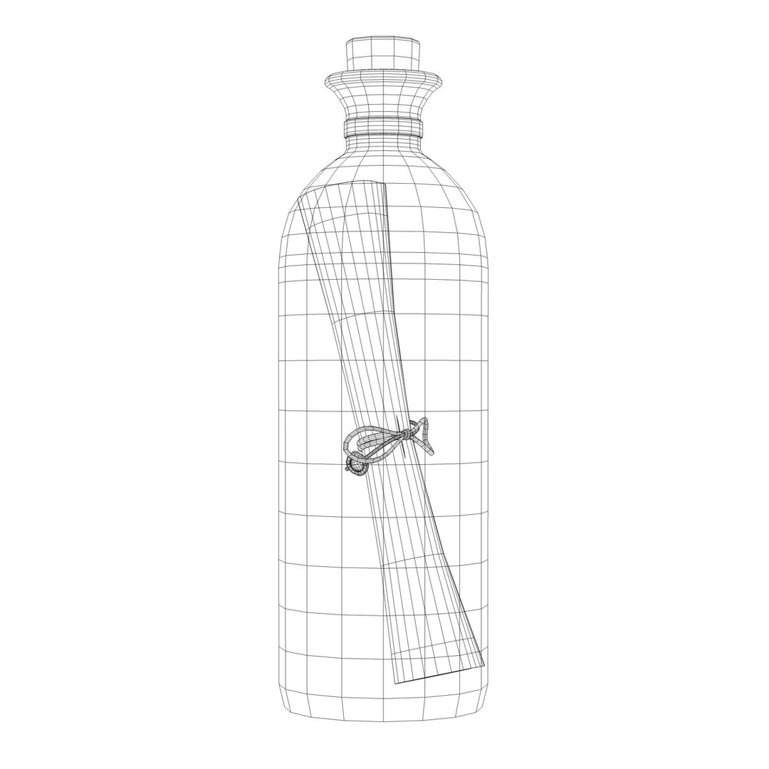 Bottle Messge Dxf