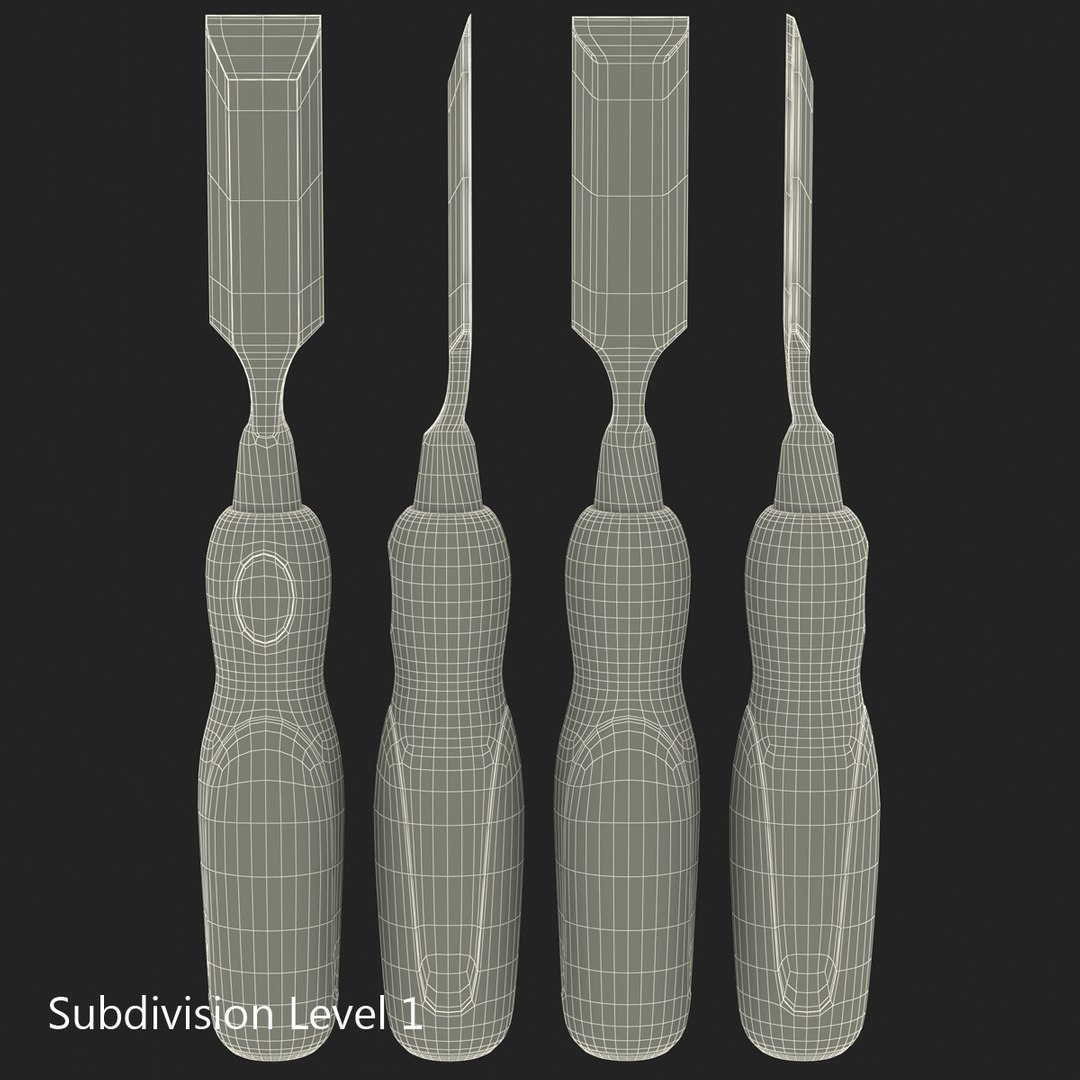 3d Model Wood Chisel Dewalt