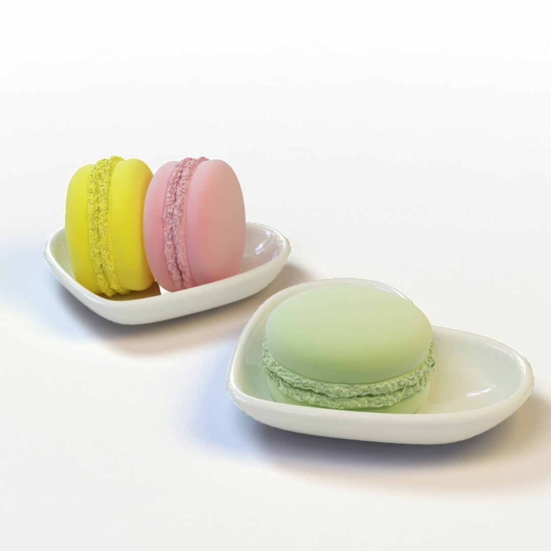 3d macaron 014 model