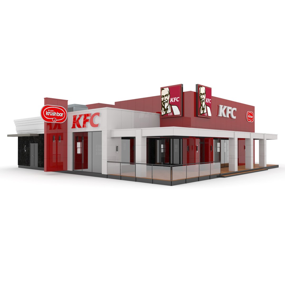 3d Kfc Restaurant Model
