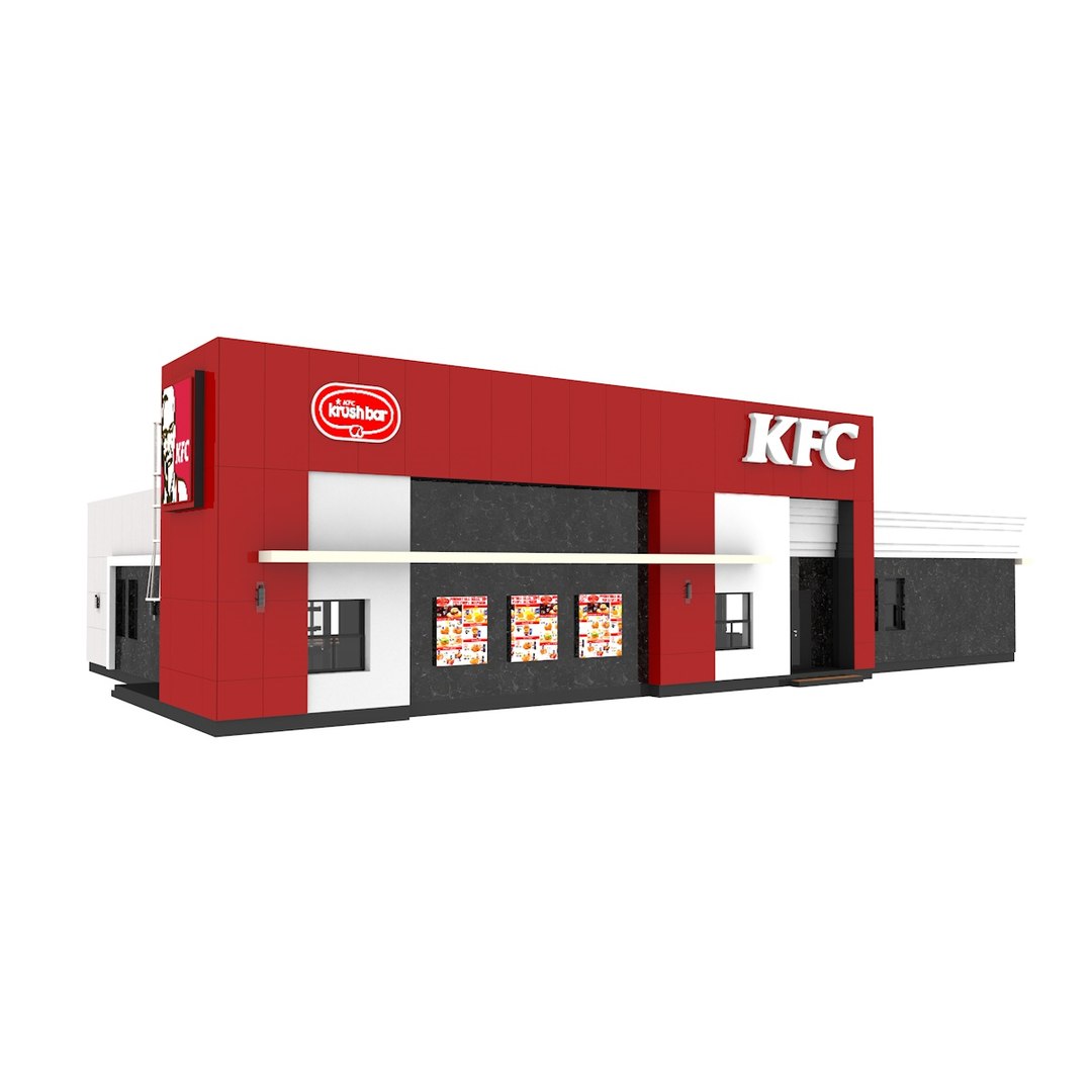 3d Kfc Restaurant Model