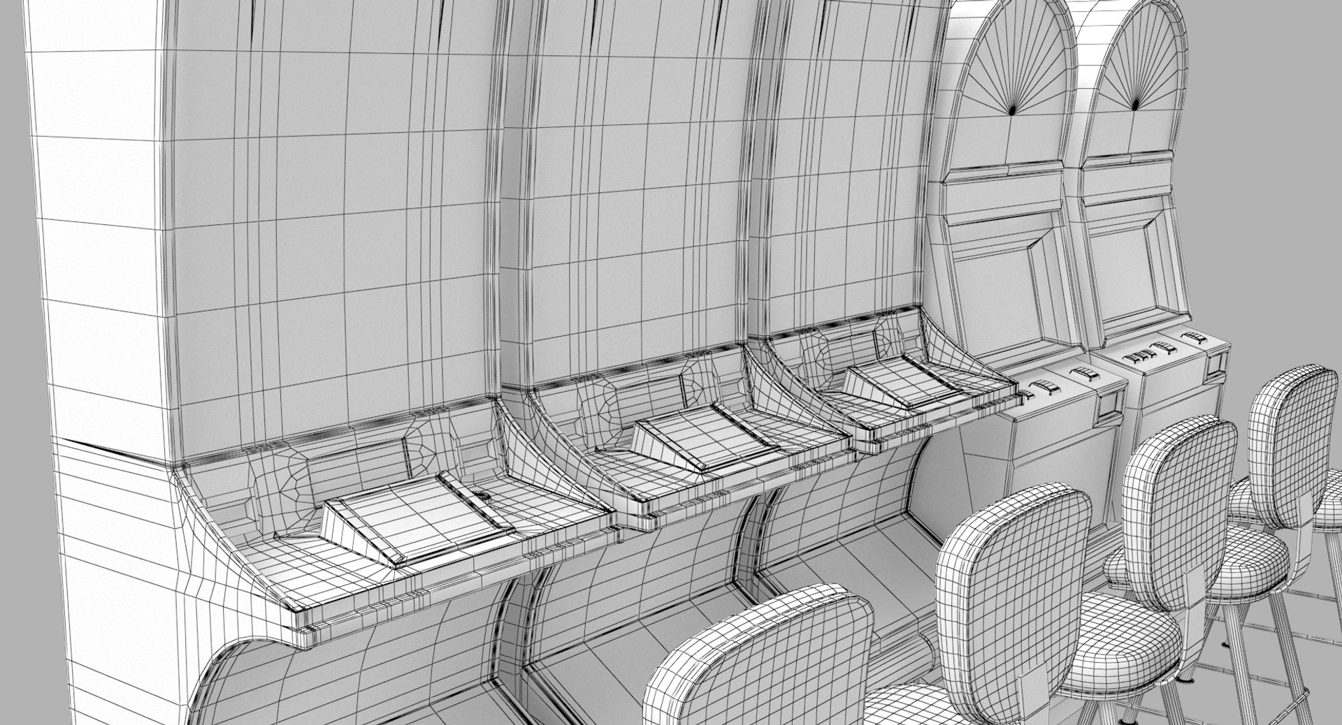 3D Row Slot Machines Model - TurboSquid 1267442