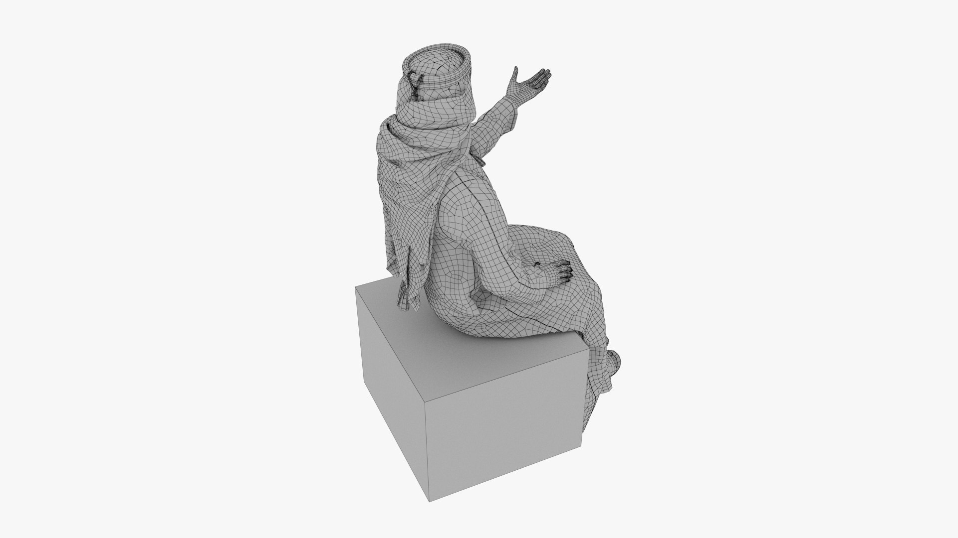 Arabic Omani Traditional Man Sitting 3D - TurboSquid 2412636