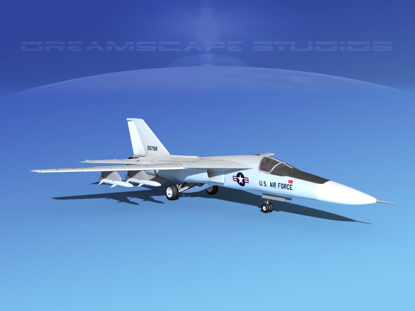 General F-111 Aardvark Bomber 3d Model
