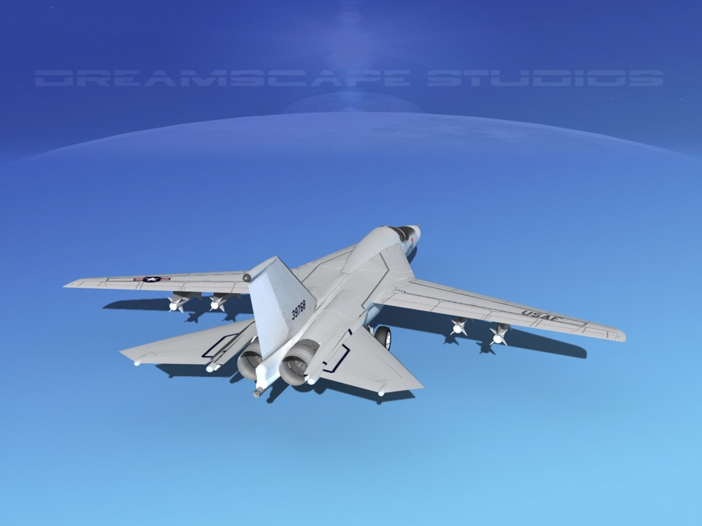General F-111 Aardvark Bomber 3d Model