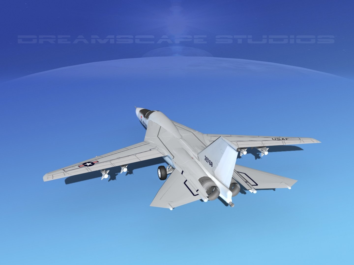 General F-111 Aardvark Bomber 3d Model