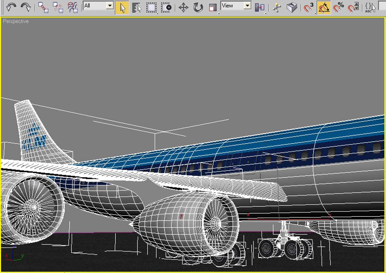 3d model aeroplane aero plane