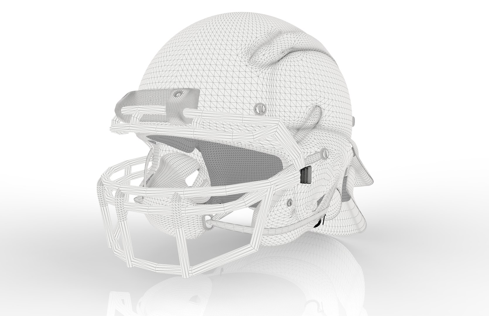 3d Helm Football Model