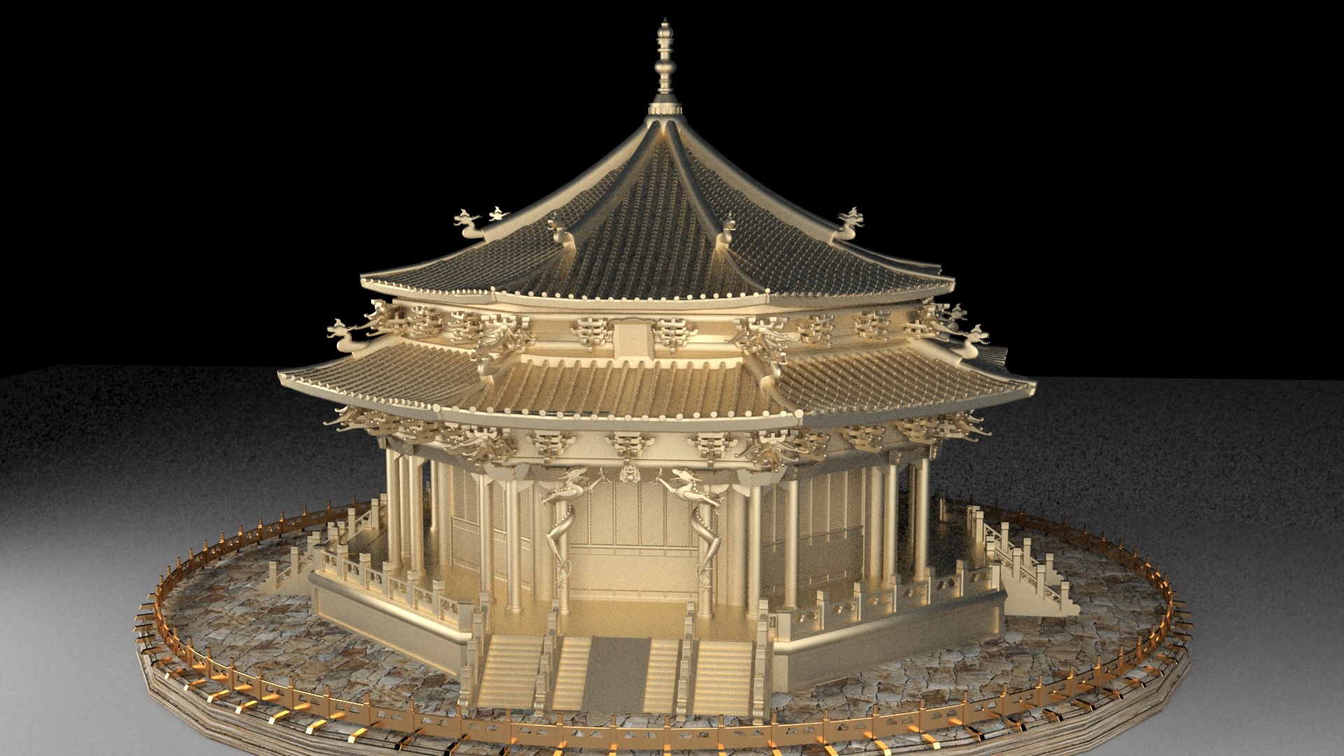 3D Chinese Ancient House Model - TurboSquid 1986455