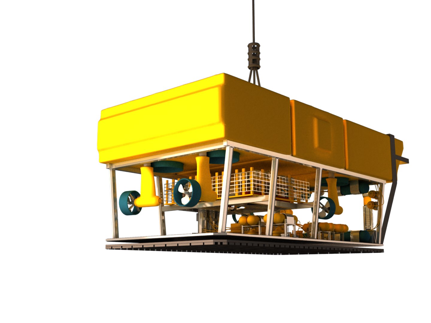 3d model rov submarine