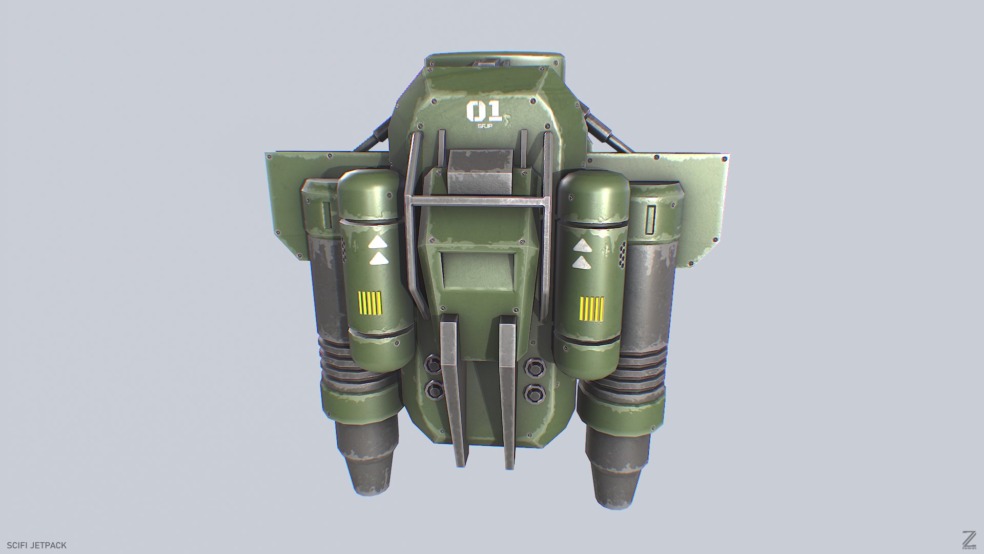 3D Scifi Jetpack Model - TurboSquid 2236361