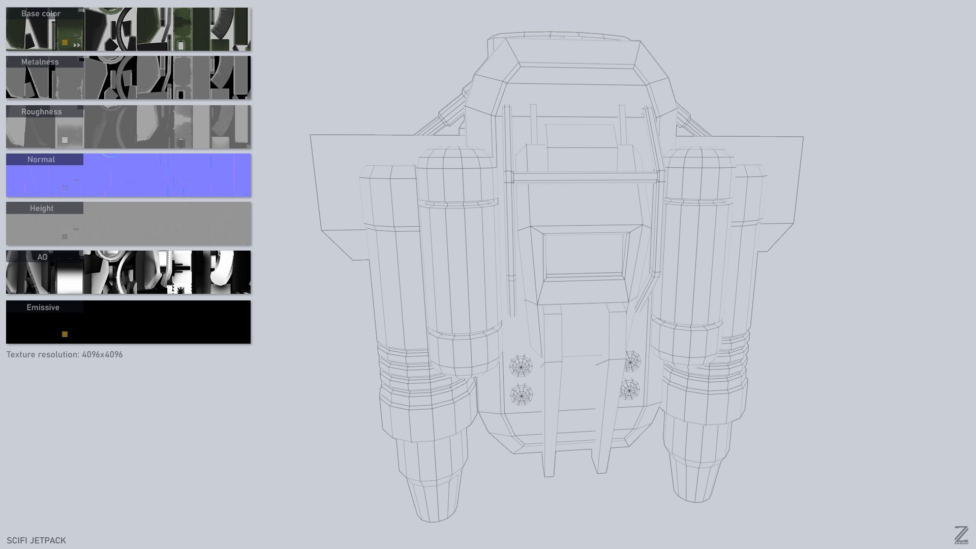 3D Scifi Jetpack Model - TurboSquid 2236361
