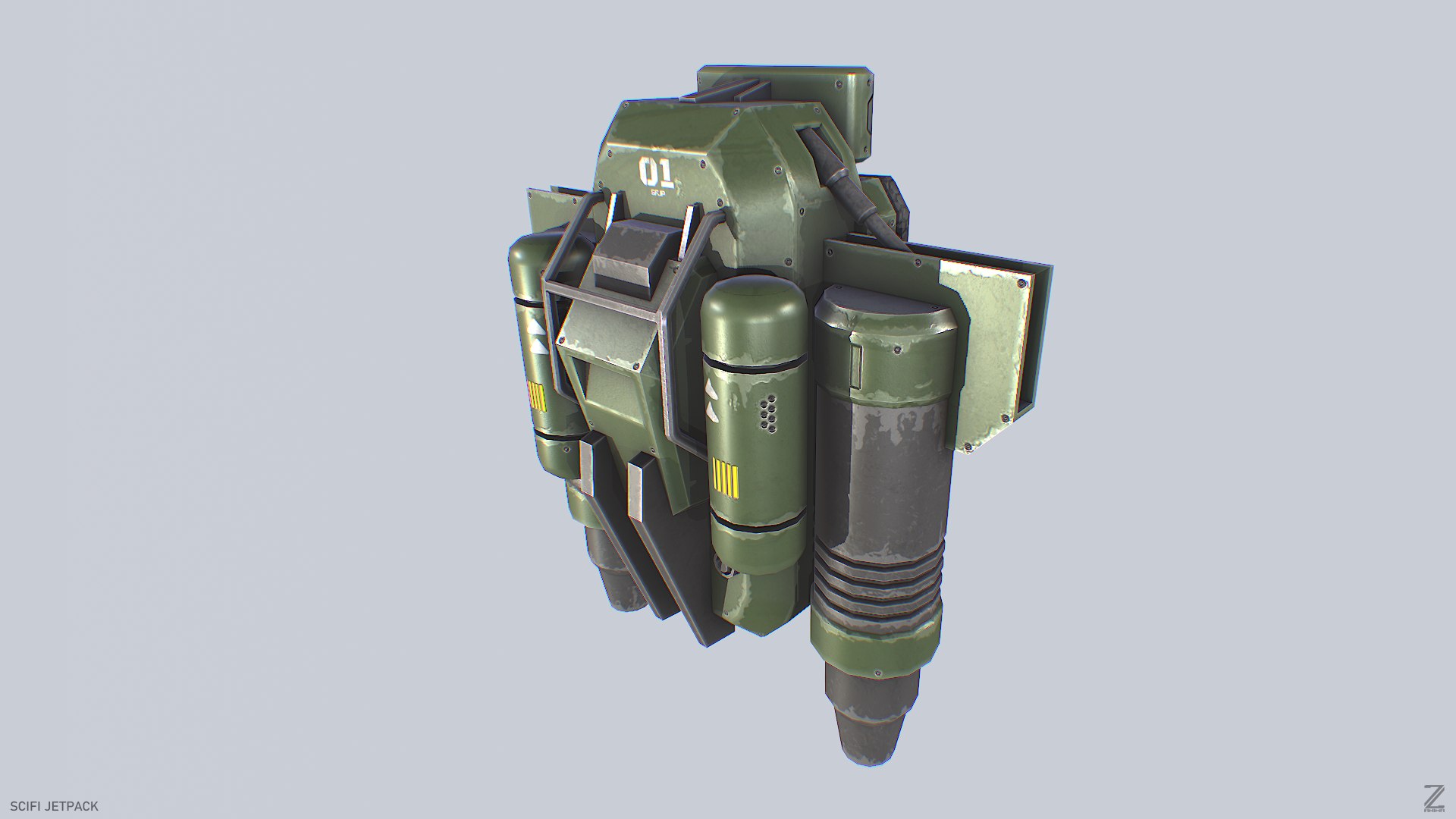 3D Scifi Jetpack Model - TurboSquid 2236361