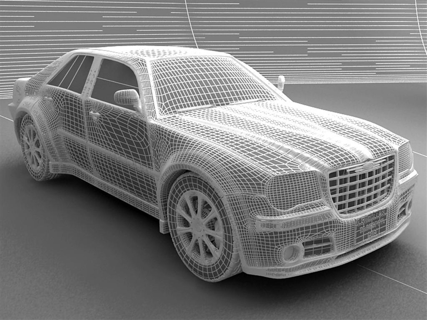 Chrysler 300c Car 3d Model