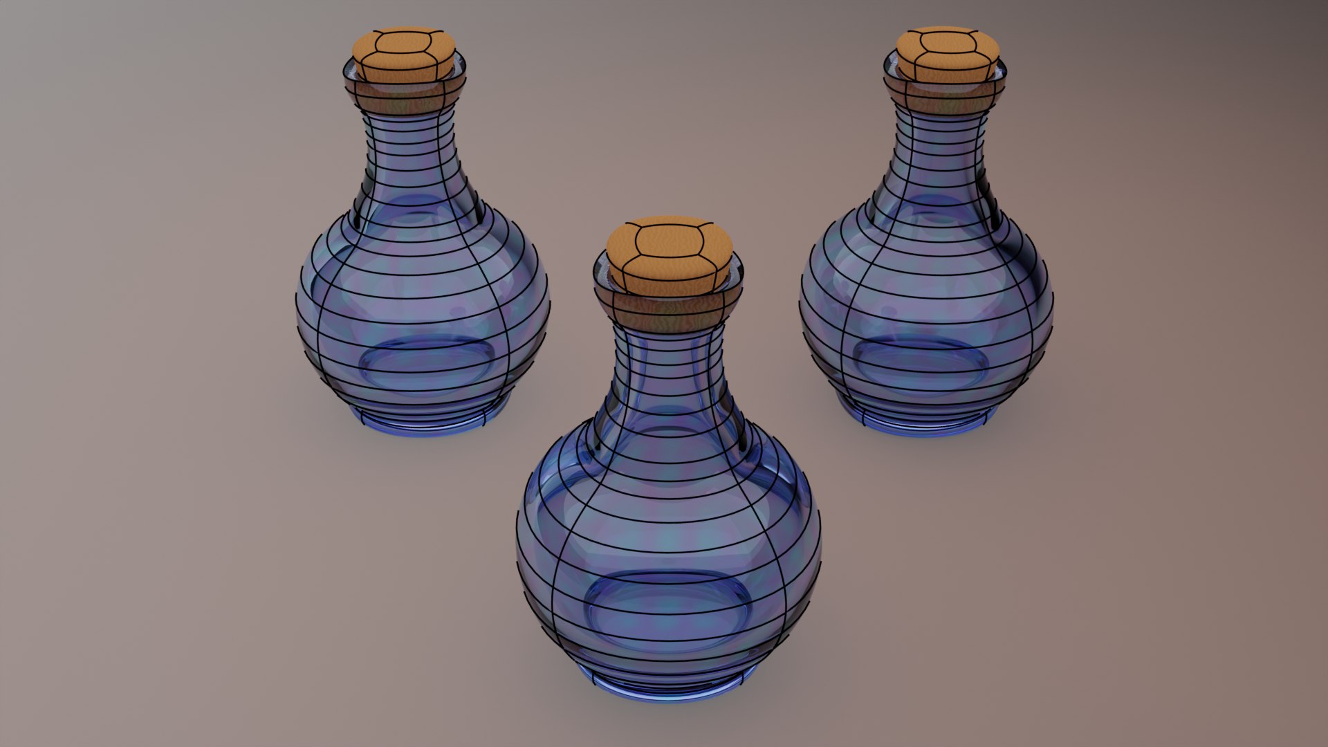 Simple Magic Bottles Of Potion 3D Model - TurboSquid 2001764