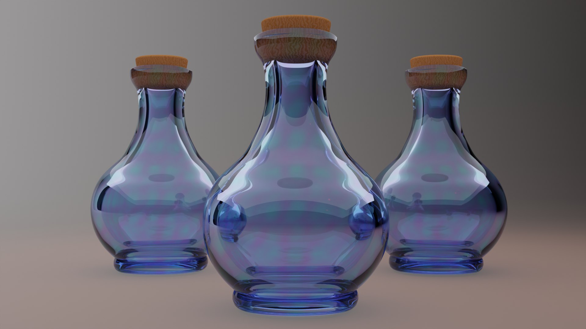 Simple Magic Bottles Of Potion 3D Model - TurboSquid 2001764