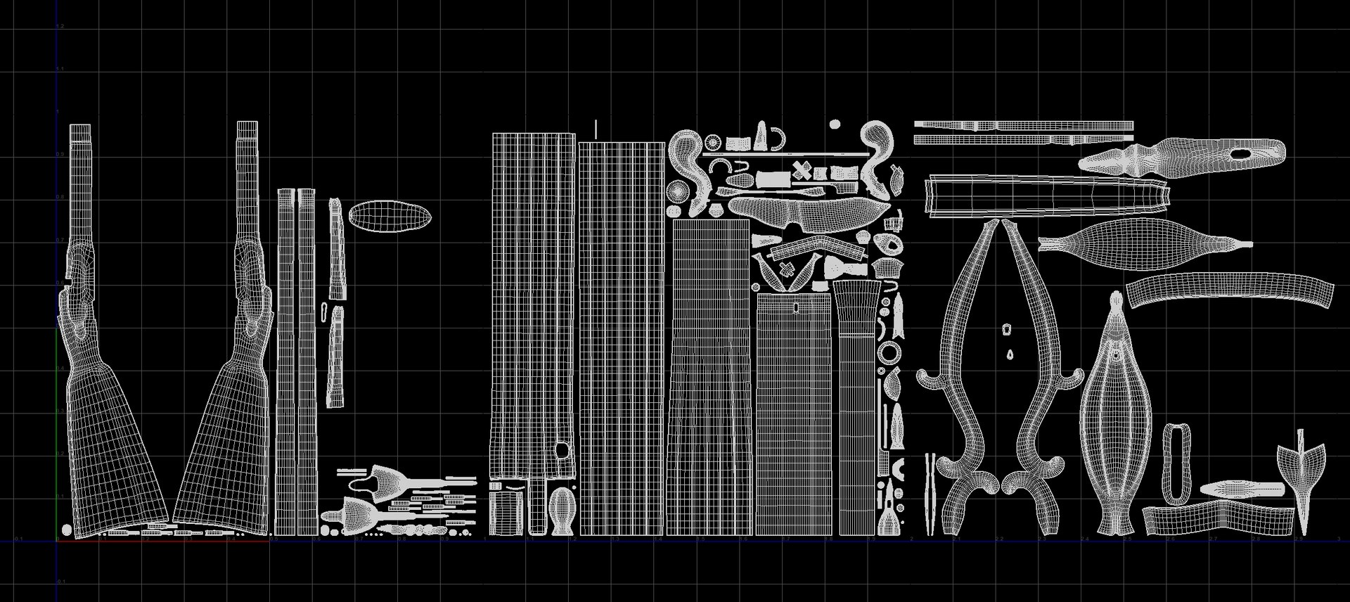 3D Old Musket Model - TurboSquid 2367047