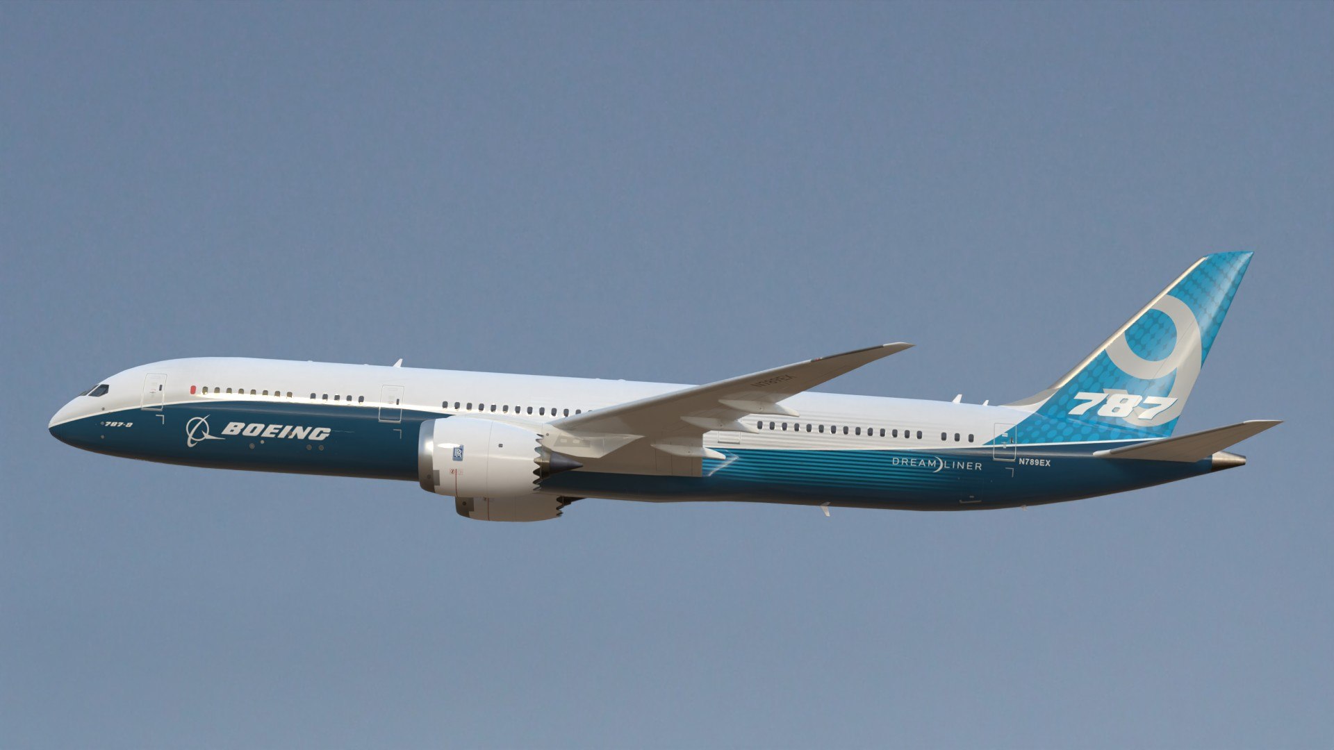 3D B789 Dreamliner SC Model - TurboSquid 2240275