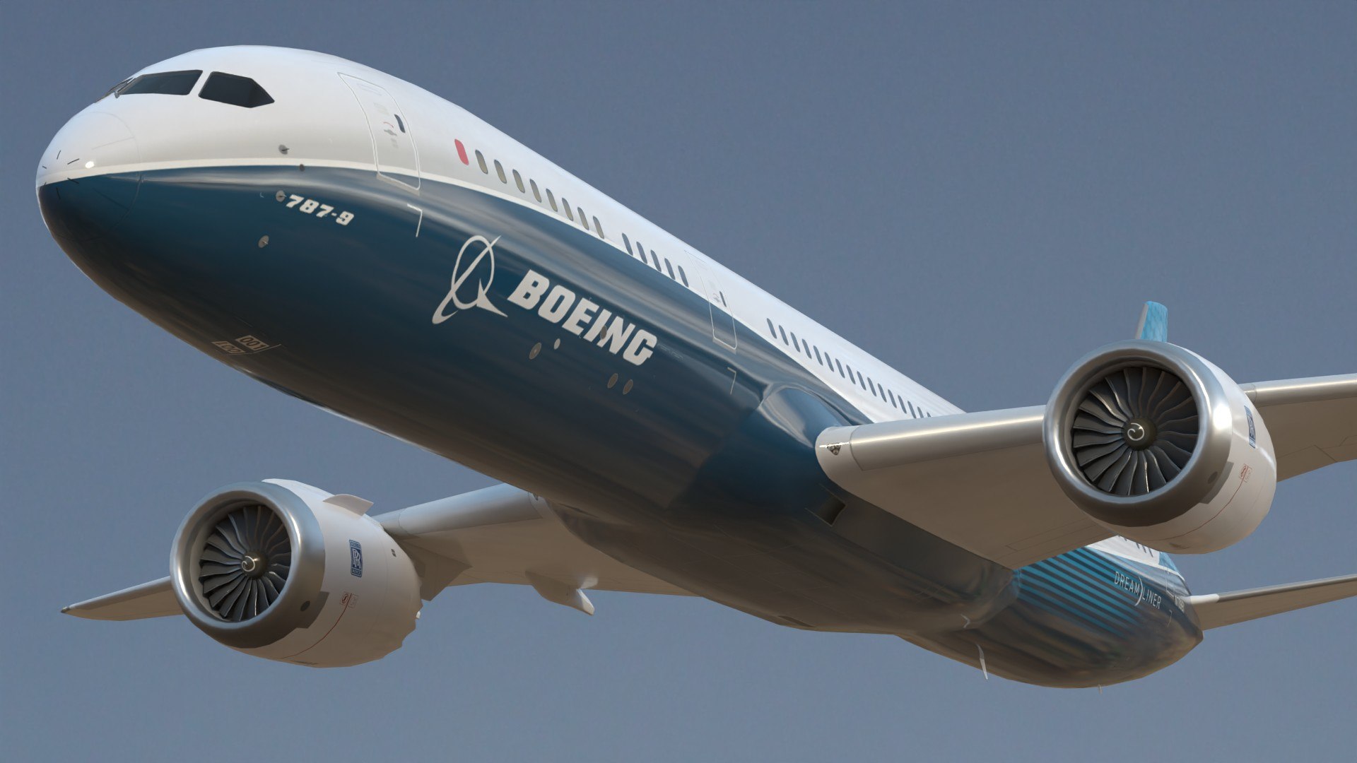 3D B789 Dreamliner SC Model - TurboSquid 2240275