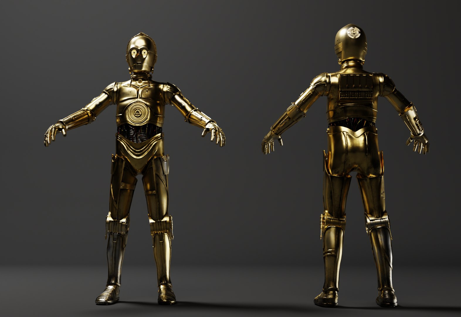 C-3PO Star Wars Character 3D Model - TurboSquid 2144747